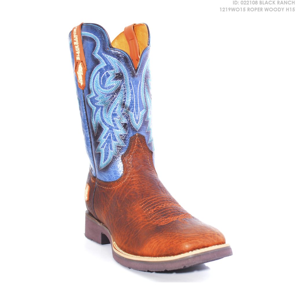 Bota Vaquera Black Ranch H-20 Roper Woody Cra – Color: Miel – JR Western